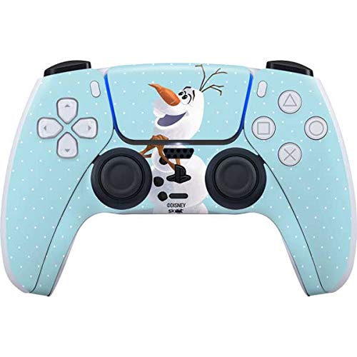 Skinit Decal Gaming Skin Compatible with PS5 Controller - Officially Licensed Disney Frozen Olaf Polka Dots Design