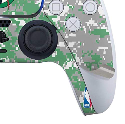 Skinit Gaming Decal Skin Compatible with PS5 and Compatible with PS5 Digital Edition DualSense Controller - Officially Licensed NBA Boston Celtics Digi Camo Design