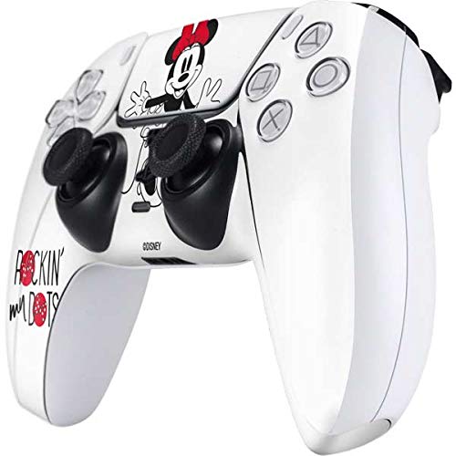 Skinit Decal Gaming Skin Compatible with PS5 Controller - Officially Licensed Disney Minnie Mouse Rockin My Dots Design