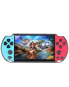 hlf 5.1-inch screen hd casual handheld game console with built-in 11000 vodeo games portable game retro nostalgic mp3 mp4 av-out to tv game can be saved/added/deleted