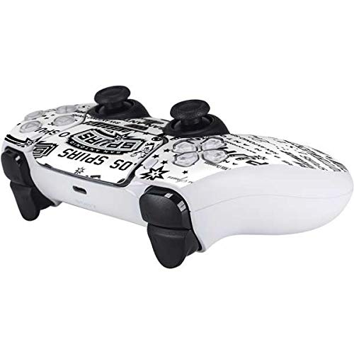 Skinit Gaming Decal Skin compatible with PS5 and compatible with PS5 Digital Edition DualSense Controller - Officially Licensed NBA San Antonio Spurs Historic Blast Design