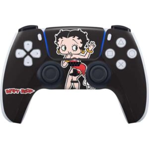 skinit decal gaming skin compatible with ps5 controller - officially licensed betty boop with puppy design