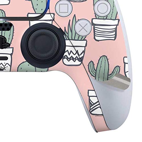 Skinit Decal Gaming Skin Compatible with PS5 Controller - Pink Cactus Design