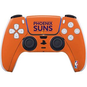 skinit gaming decal skin compatible with ps5 and compatible with ps5 digital edition dualsense controller - officially licensed nba phoenix suns standard - orange design