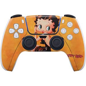 skinit decal gaming skin compatible with ps5 controller - officially licensed betty boop little black dress design