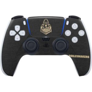 skinit decal gaming skin compatible with ps5 controller - officially licensed purdue university purdue university signature logo design