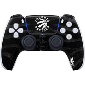 skinit gaming decal skin compatible with ps5 and compatible with ps5 digital edition dualsense controller - officially licensed nba toronto raptors animal print design