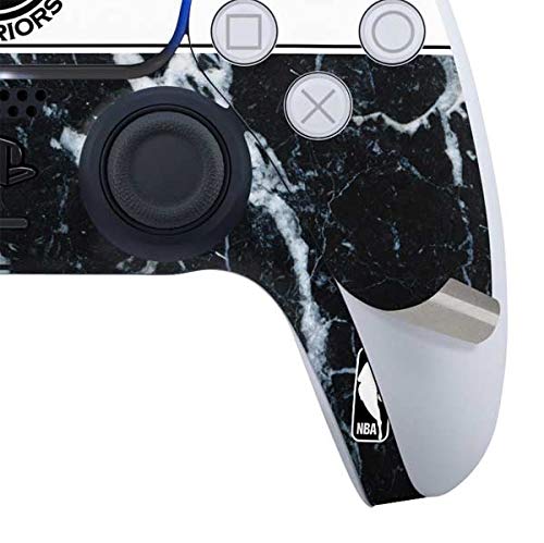 Skinit Gaming Decal Skin Compatible with PS5 and Compatible with PS5 Digital Edition DualSense Controller - Officially Licensed NBA Golden State Warriors Marble Design