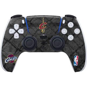 skinit gaming decal skin compatible with ps5 and compatible with ps5 digital edition dualsense controller - officially licensed nba cleveland cavaliers dark rust design