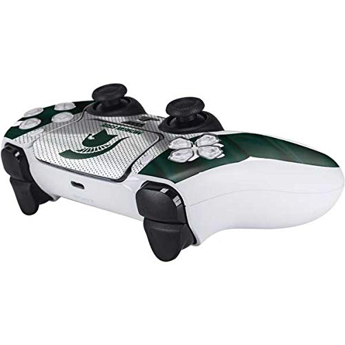 Skinit Decal Gaming Skin Compatible with PS5 and Compatible with PS5 Digital Edition DualSense Controller - Officially Licensed Michigan State University Spartans Jersey Design