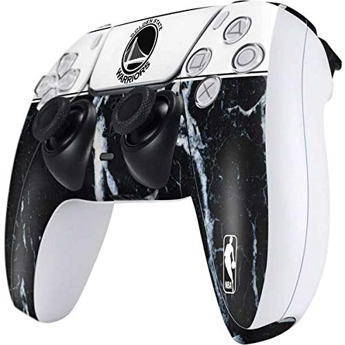 Skinit Gaming Decal Skin Compatible with PS5 and Compatible with PS5 Digital Edition DualSense Controller - Officially Licensed NBA Golden State Warriors Marble Design