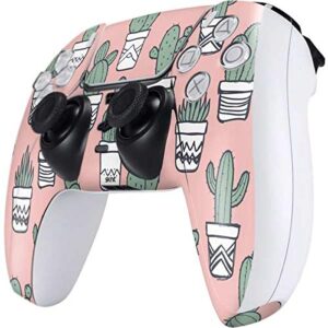 Skinit Decal Gaming Skin Compatible with PS5 Controller - Pink Cactus Design