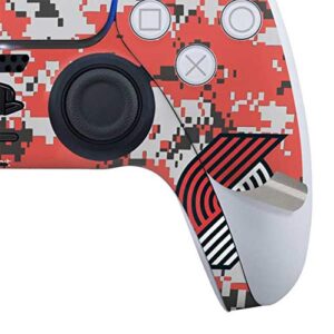 Skinit Decal Gaming Skin Compatible with PS5 Controller - Officially Licensed NBA Portland Trail Blazers Digi Camo Design