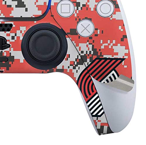 Skinit Decal Gaming Skin Compatible with PS5 Controller - Officially Licensed NBA Portland Trail Blazers Digi Camo Design