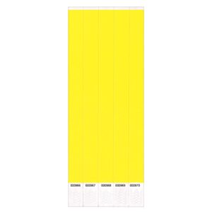 vibrant solid yellow wristbands - 100 pack - durable & comfortable material, perfect for events & fashion statements