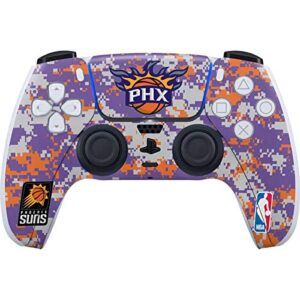 skinit decal gaming skin compatible with ps5 controller - officially licensed nba phoenix suns digi camo design