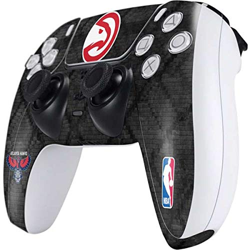 Skinit Decal Gaming Skin Compatible with PS5 Controller - Officially Licensed NBA Atlanta Hawks Dark Rust Design