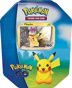 pokémon tcg: go tin - pikachu (2 foil cards & 4 booster packs)