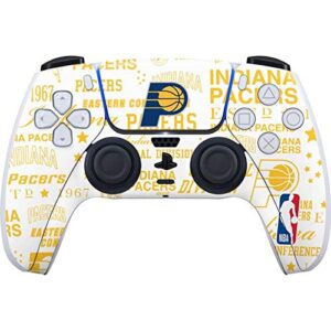 skinit gaming decal skin compatible with ps5 and compatible with ps5 digital edition dualsense controller - officially licensed nba indiana pacers historic blast design