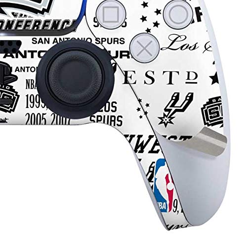 Skinit Gaming Decal Skin compatible with PS5 and compatible with PS5 Digital Edition DualSense Controller - Officially Licensed NBA San Antonio Spurs Historic Blast Design