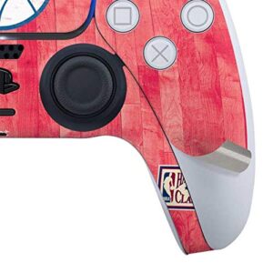 Skinit Gaming Decal Skin Compatible with PS5 and Compatible with PS5 Digital Edition DualSense Controller - Officially Licensed NBA Philadelphia 76ers Hardwood Classics Design