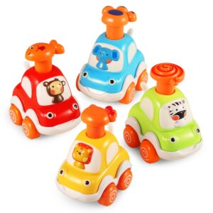 ALASOU Animal Car Baby Toys for 1 2 Year Old Boy|First Birthday Gifts for Toddler Toys Age 1-2|1 2 Year Old Boy Birthday Gift for Infant Toddlers