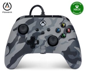 powera enhanced wired controller for xbox series x|s - arctic camo