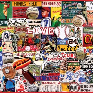 White Mountain Puzzles - I Love Baseball - 1000 Piece Jigsaw Puzzle