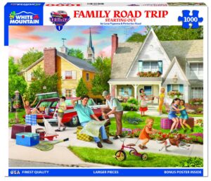 white mountain puzzles - family road trip -1000 piece jigsaw puzzle