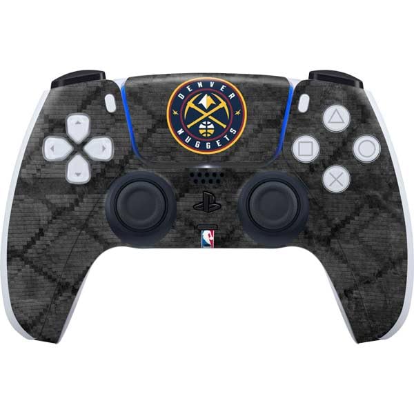 Skinit Decal Gaming Skin Compatible with PS5 Controller - Officially Licensed NBA Denver Nuggets Dark Rust Design