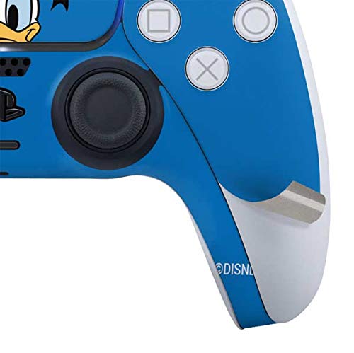 Skinit Decal Gaming Skin Compatible with PS5 and Compatible with PS5 Digital Edition DualSense Controller - Officially Licensed Disney Donald Duck Up Close Design