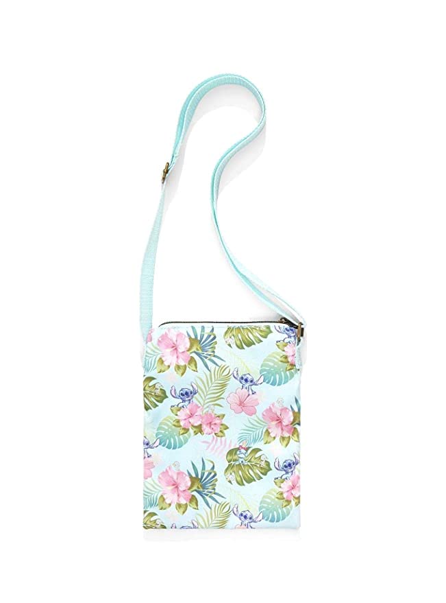 Loungefly Disney Lilo & Stitch Floral Passport Crossbody Bag