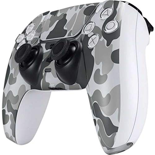 Skinit Gaming Decal Skin Compatible with PS5 and Compatible with PS5 Digital Edition DualSense Controller - Officially Licensed Skinit Originally Designed Grey Street Camo Design