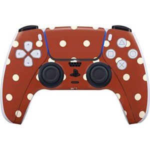 skinit gaming decal skin compatible with ps5 and compatible with ps5 digital edition dualsense controller - officially licensed skinit originally designed neutral polka dots design