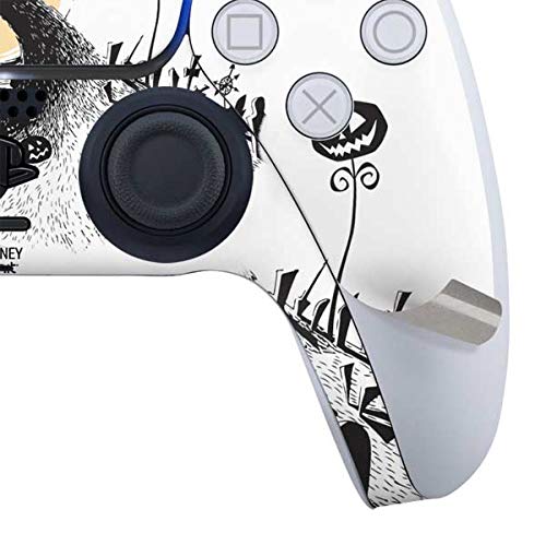 Skinit Decal Gaming Skin Compatible with PS5 Controller - Officially Licensed Disney The Nightmare Before Christmas Jack on Spiral Hill Art Design