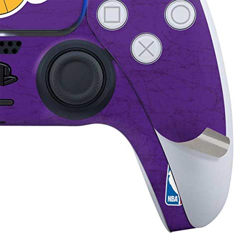 Skinit Decal Gaming Skin Compatible with PS5 Controller - Officially Licensed NBA Los Angeles Lakers Purple Primary Logo Design