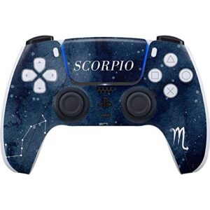 skinit decal gaming skin compatible with ps5 controller - scorpio constellation design