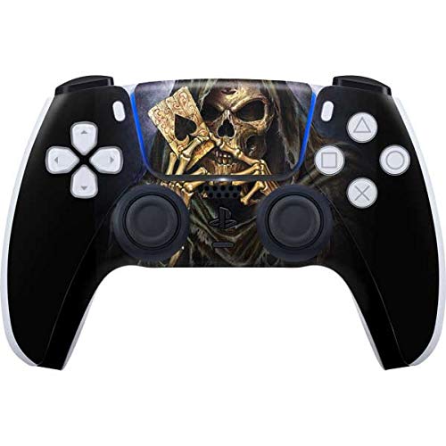 Skinit Decal Gaming Skin Compatible with PS5 and Compatible with PS5 Digital Edition DualSense Controller - Alchemy Carta Alchemy - Reapers Ace Design