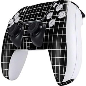 Skinit Gaming Decal Skin Compatible with PS5 and Compatible with PS5 Digital Edition DualSense Controller - Officially Licensed Skinit Originally Designed Black Grid Design