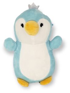 squishmallows hug mees by kellytoy 10 inch (25cm) - raina the penguin