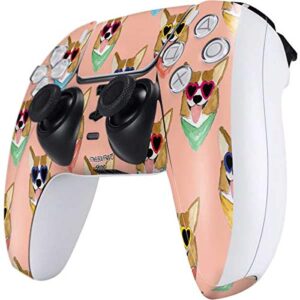 Skinit Decal Gaming Skin Compatible with PS5 Controller - Officially Licensed Bouffants and Broken Hearts Corgi Love Design