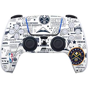 skinit decal gaming skin compatible with ps5 controller - officially licensed nba denver nuggets historic blast design