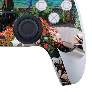 Skinit Decal Gaming Skin Compatible with PS5 Controller - Officially Licensed Monet - The Terrace at Sainte-Adresse by Monet Design