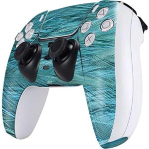 Skinit Decal Gaming Skin Compatible with PS5 and Compatible with PS5 Digital Edition DualSense Controller - Skinit Originally Designed Feather Design