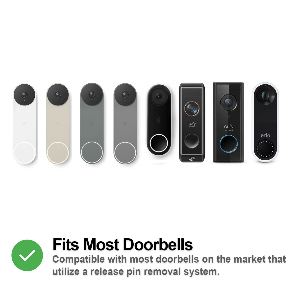 Doorbell Removal Pin Release Key Security Tool Replacement - Remove Video Doorbell from Mount (Compatible with Nest Video Doorbell, Arlo Video Doorbell and Eufy Video Doorbell