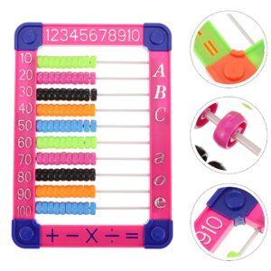 ibasenice Abacus Math Toy Math manipulatives Abacus Abacus for Kids Math Counting Number Frame (Random Color)