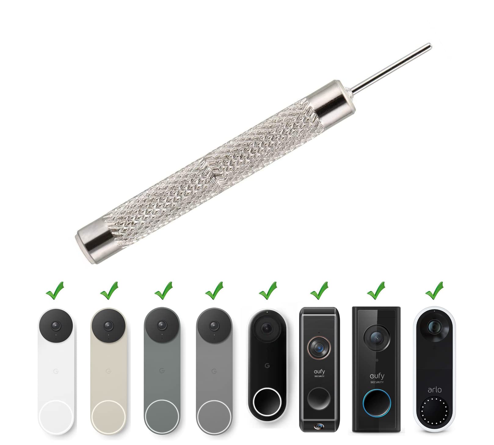 Doorbell Removal Pin Release Key Security Tool Replacement - Remove Video Doorbell from Mount (Compatible with Nest Video Doorbell, Arlo Video Doorbell and Eufy Video Doorbell