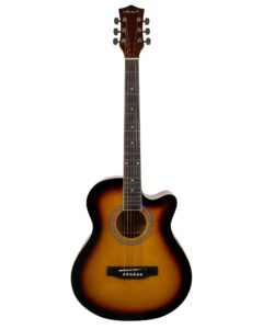 vault ea-20 full-size cutaway acoustic electric guitar - sunburst