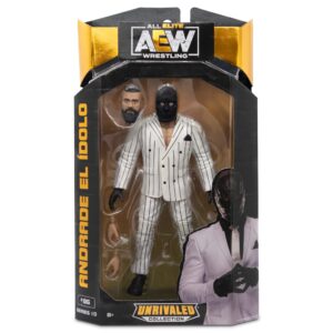 ringside andrade el idolo - aew unrivaled 10 toy wrestling action figure