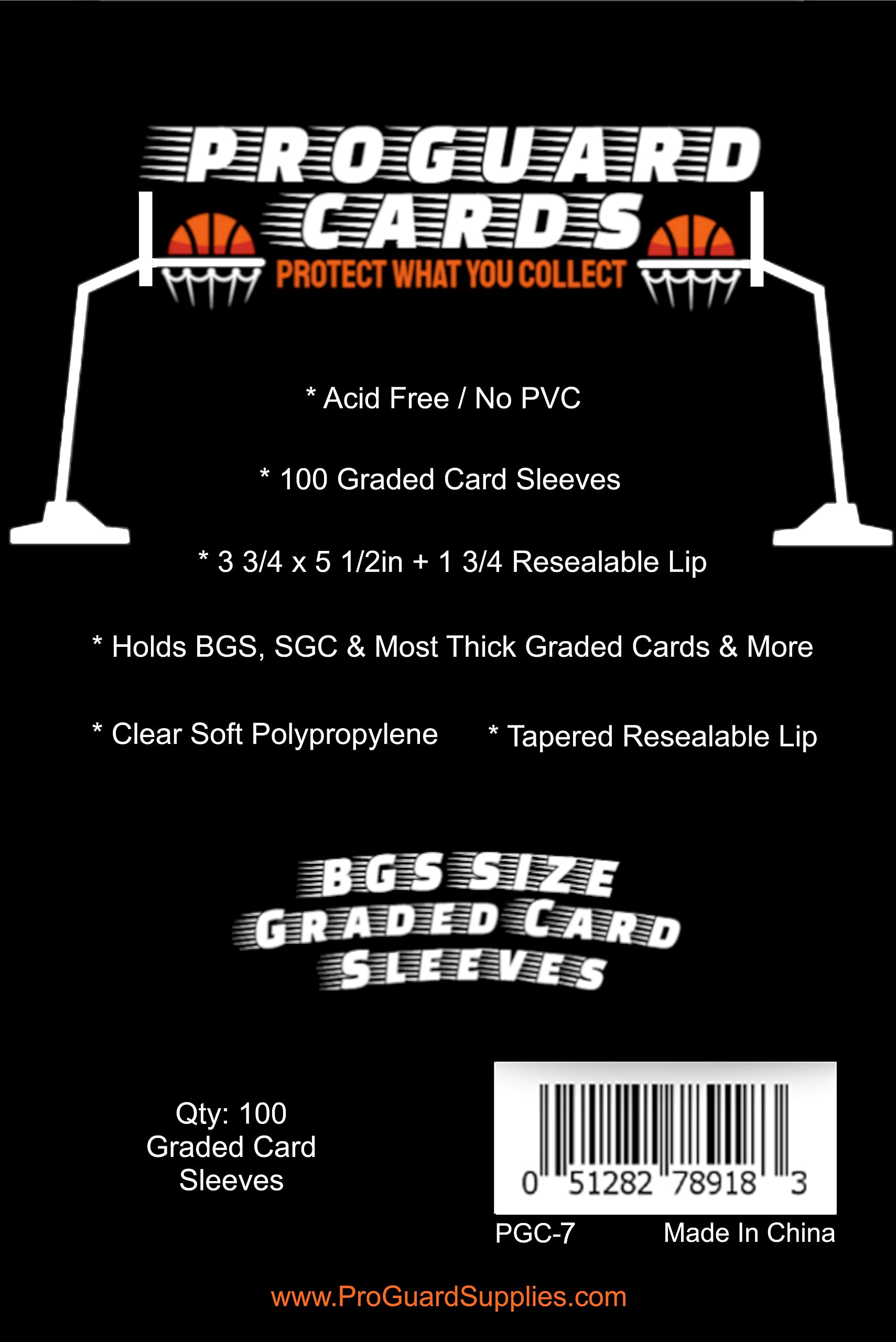 ProGuard Cards BGS Graded Card Sleeves for BGS & SGC Slabs & More